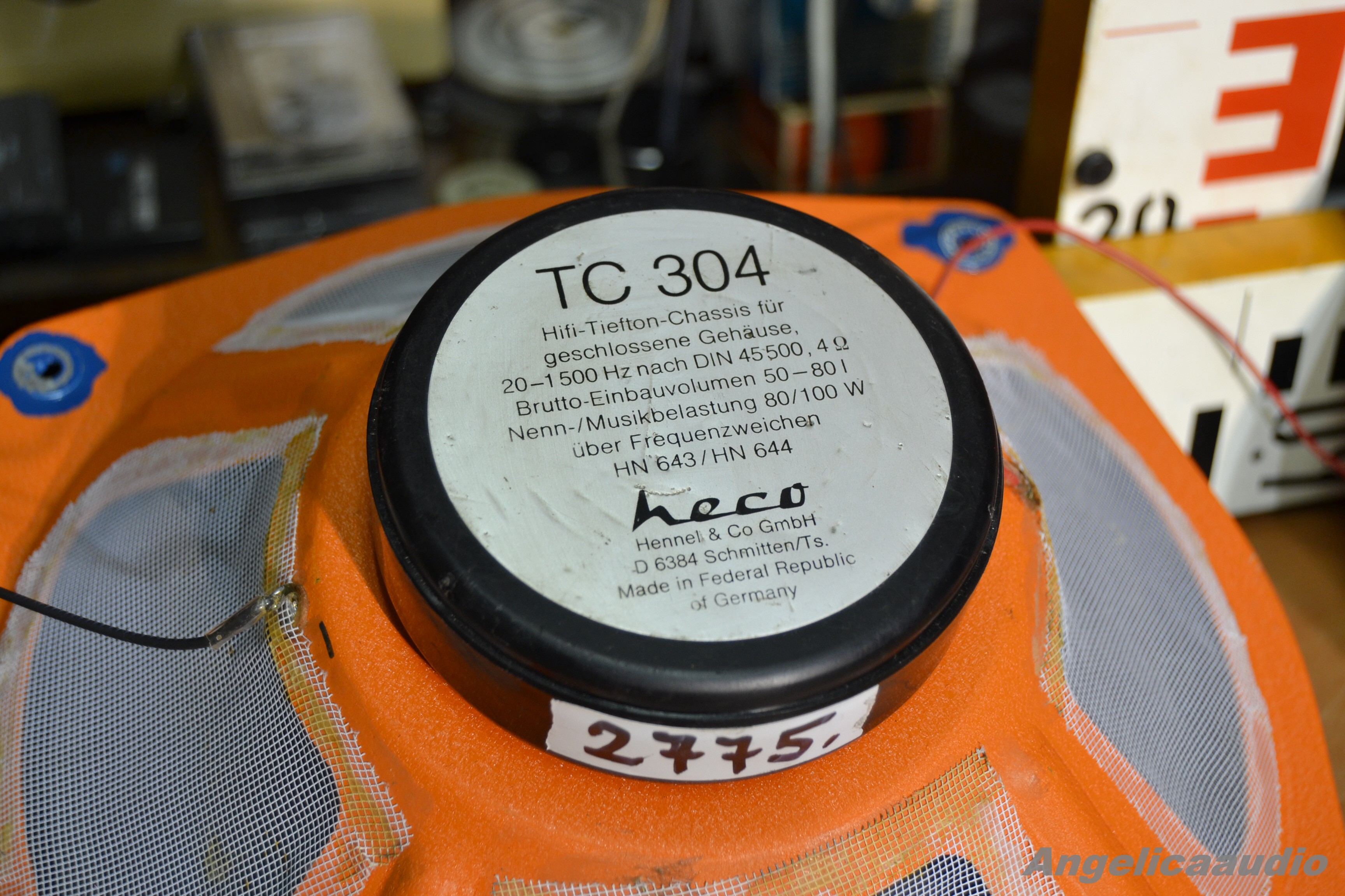 HECO TC 304 Hifi-Tiefton-Chassis 20-1500Hz (No.2774, 2775 ...