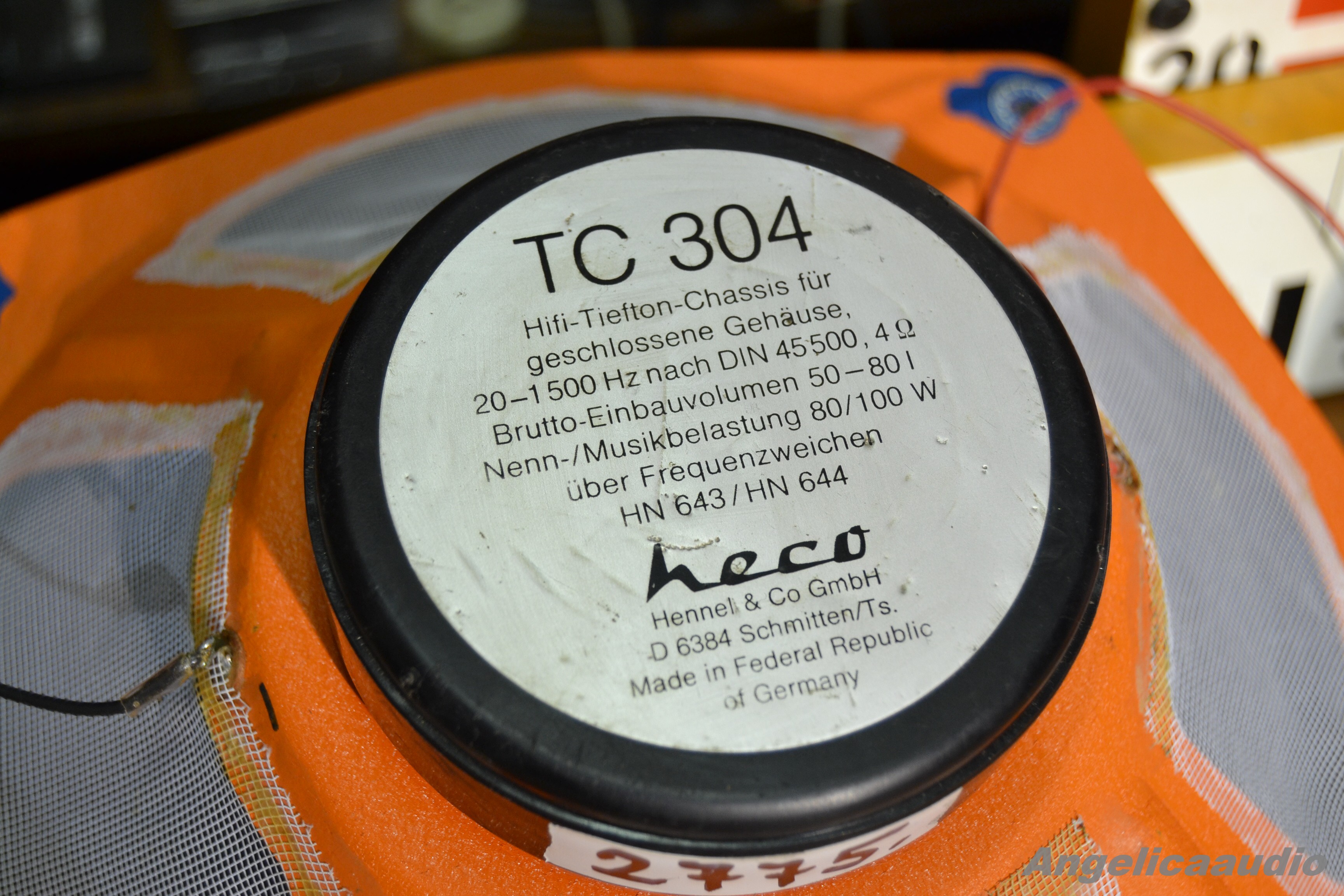 HECO TC 304 Hifi-Tiefton-Chassis 20-1500Hz (No.2774, 2775 ...